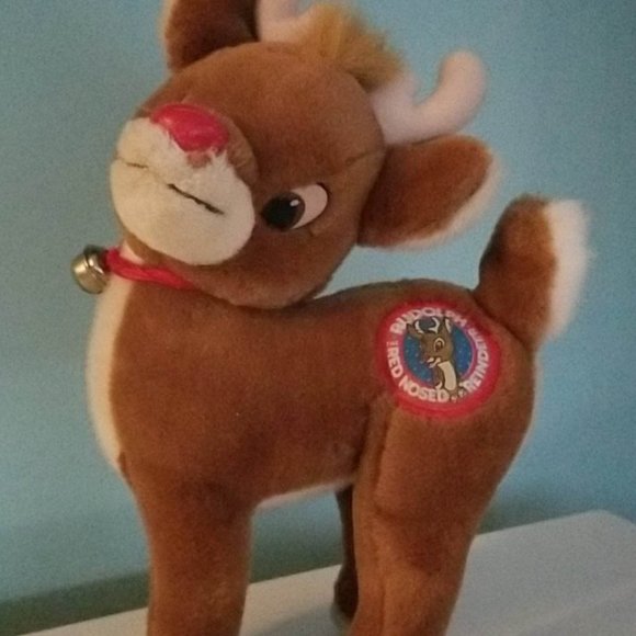Applause | Toys | Vintage Rudolph The Red Nosed Reindeer Stuffed Plush ...